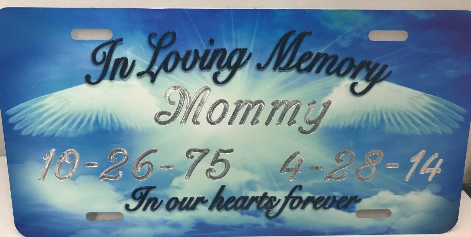 In Loving Memory R.I.P Personalized Custom License Vanity - Etsy