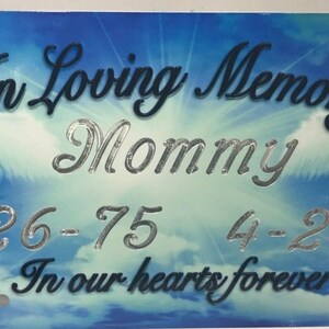 In Loving Memory R.I.P Personalized Custom License Vanity Plate Free ...