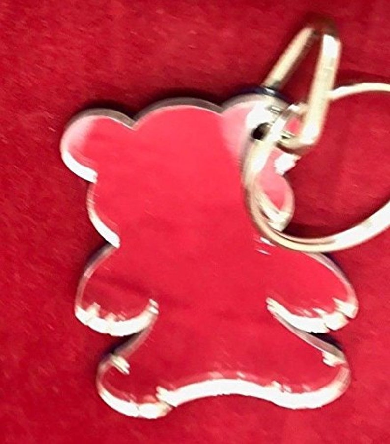 Teddy Bear Cute Keychain Personalized Custom Name Free Engraved Key ...