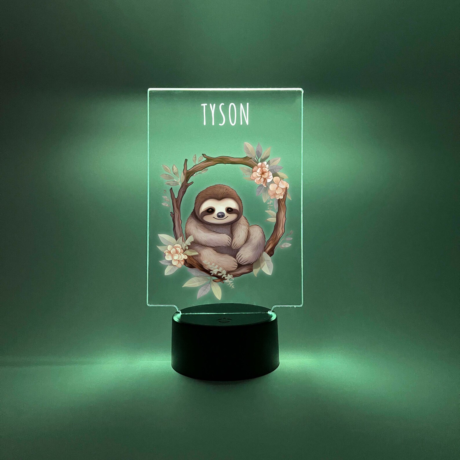 Cute Custom Personalized Name LED Stand Sign Night Light up Table Lamp ...