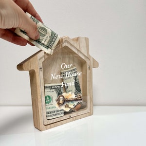 Personalized Gift Box, House Fund Bank, New Home, Customizable ...