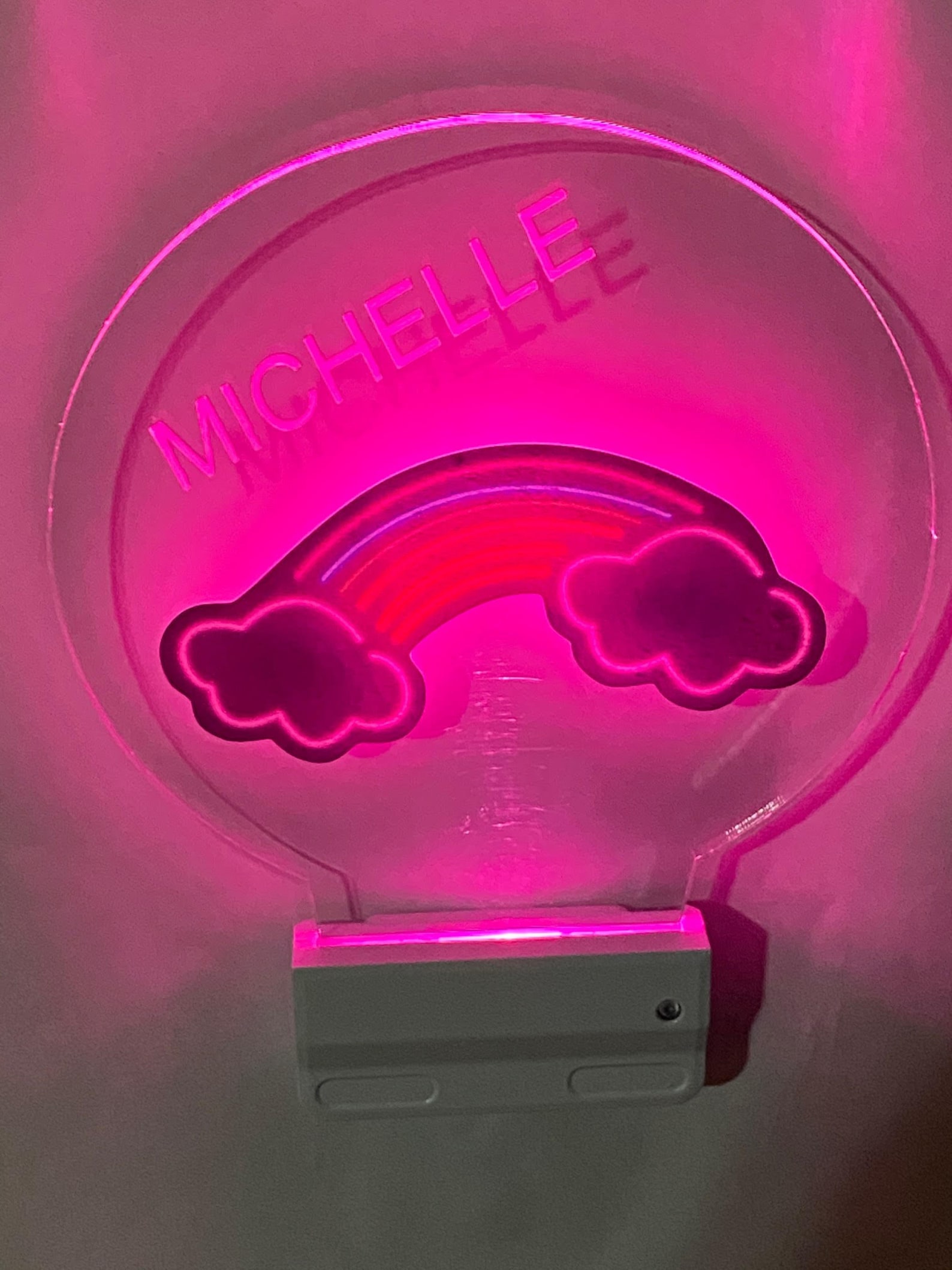 Rainbow Neon Night Light Multi Color Personalized LED Room - Etsy