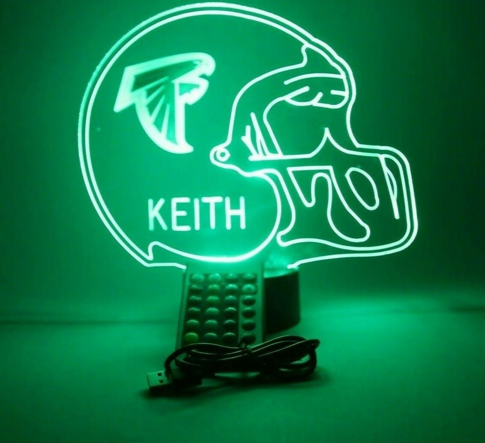 Atlanta Falcons Night Light up Table Lamp Football Helmet - Etsy