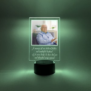 Personalized Light up Night Lamp Memorial Gifts Sympathy Customized ...