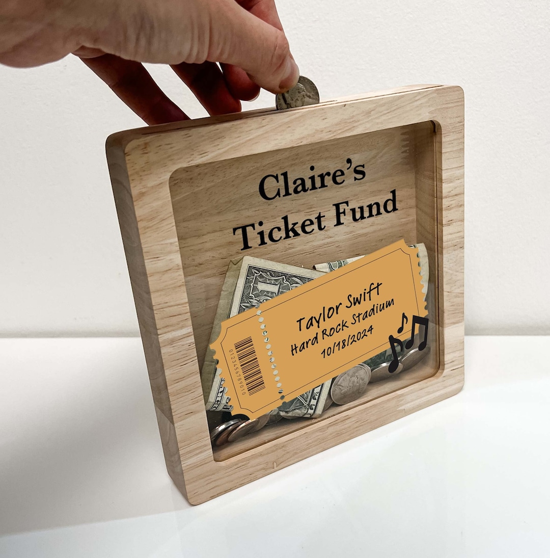 Concert Bank Shadow Box Personalized Adventure Ticket Fund Concert ...