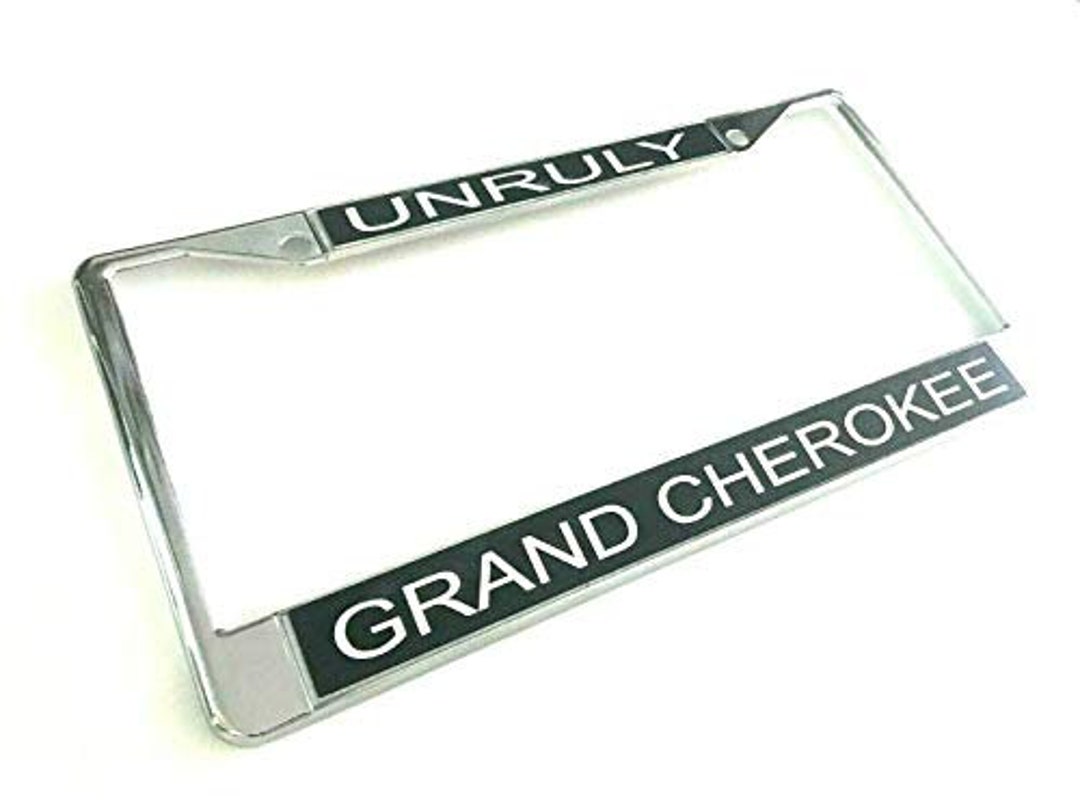 Chrome License Plate Frame Metal Custom Personalized Engraved ...