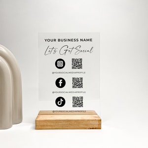 Custom Wifi Password Sign Stand Guests Room Personalized Scan Wifi QR ...