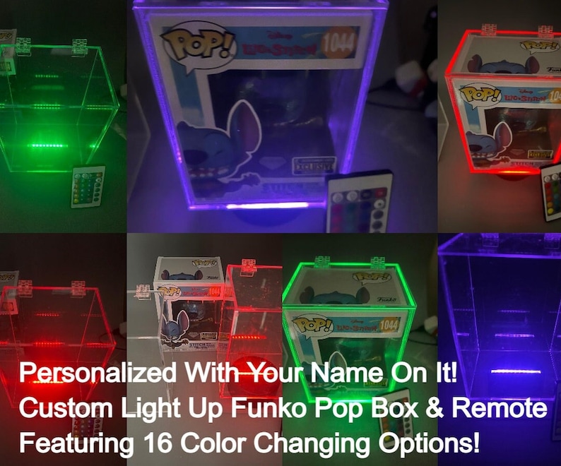 Fantastically Unique Handmade Custom Funko Box Hinged Top Display Light ...