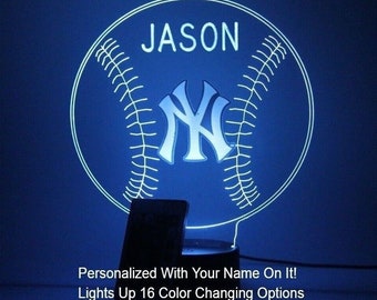 New York Yankees Lamp - Etsy