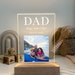Custom Wood Light up Stand, Happy Father's Day Night Light, Best Dad in ...