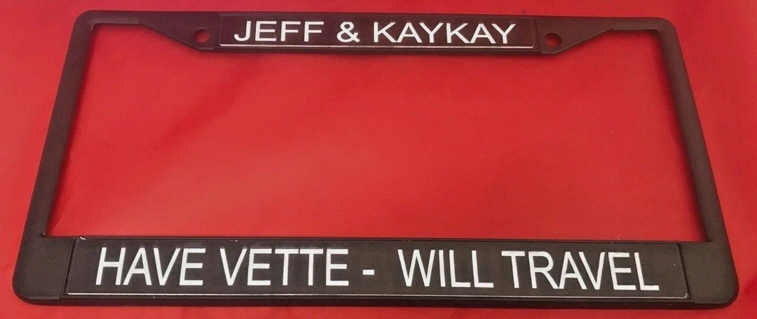 Chrome License Plate Frame Metal Custom Personalized Engraved ...
