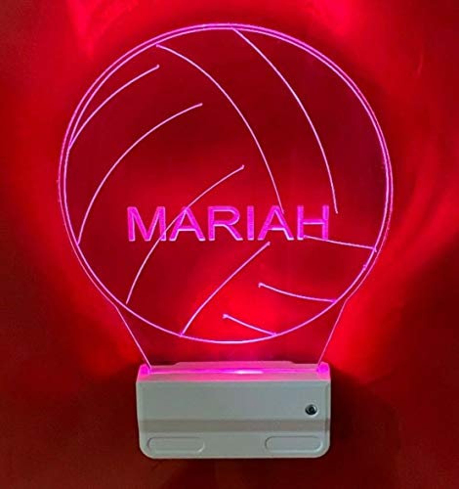 Volleyball Night Light Multi Color Personalized LED Wall | Etsy