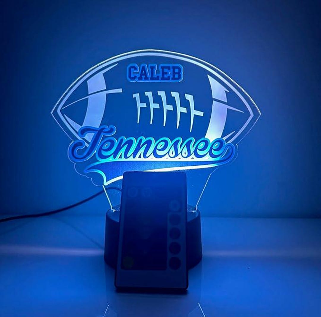 Tennessee Football Sports Fan Sports Themed Ball Lamp Night Light up ...
