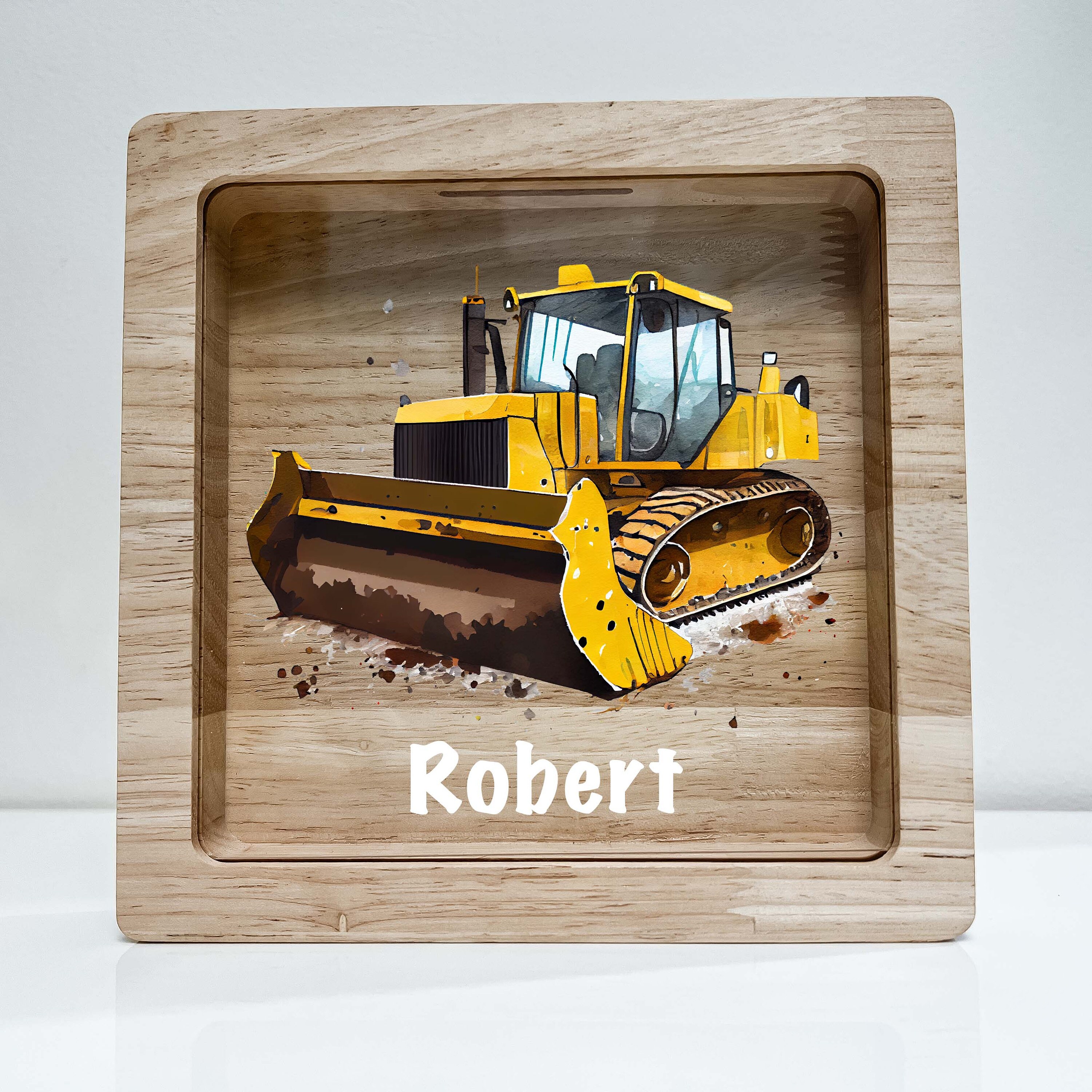 Personalized Savings Piggy Bank Dozer Custom Name Money Box ...