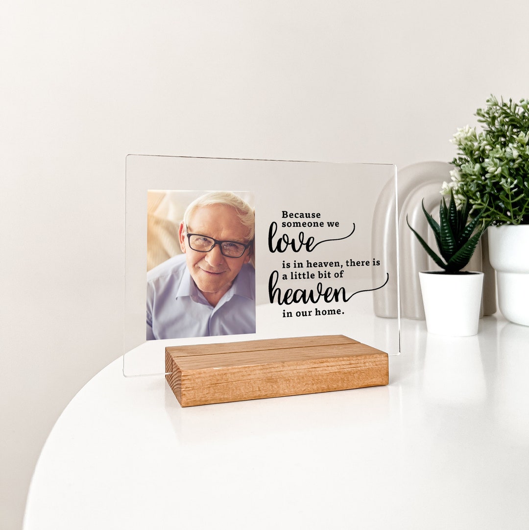 Custom Personalized Photo Picture Plaque in Loving Memory Rest in Peace ...
