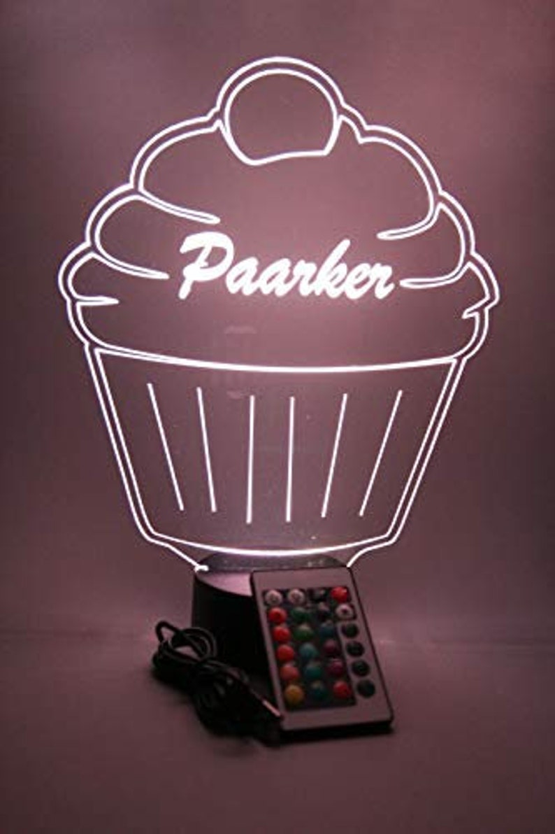 Cupcake Night Light up Table Desk Lamp Cup Cake LED - Etsy