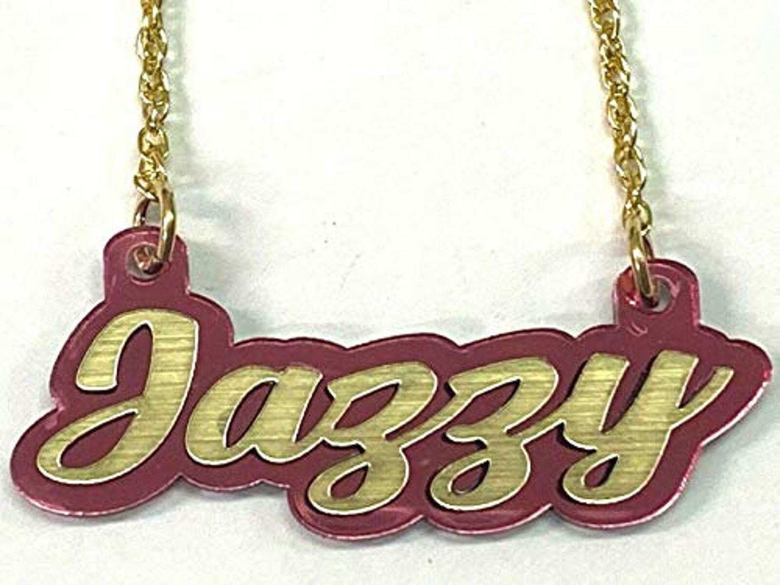 Personalized Name Plate Custom Name Necklace Nameplate Chain | Etsy