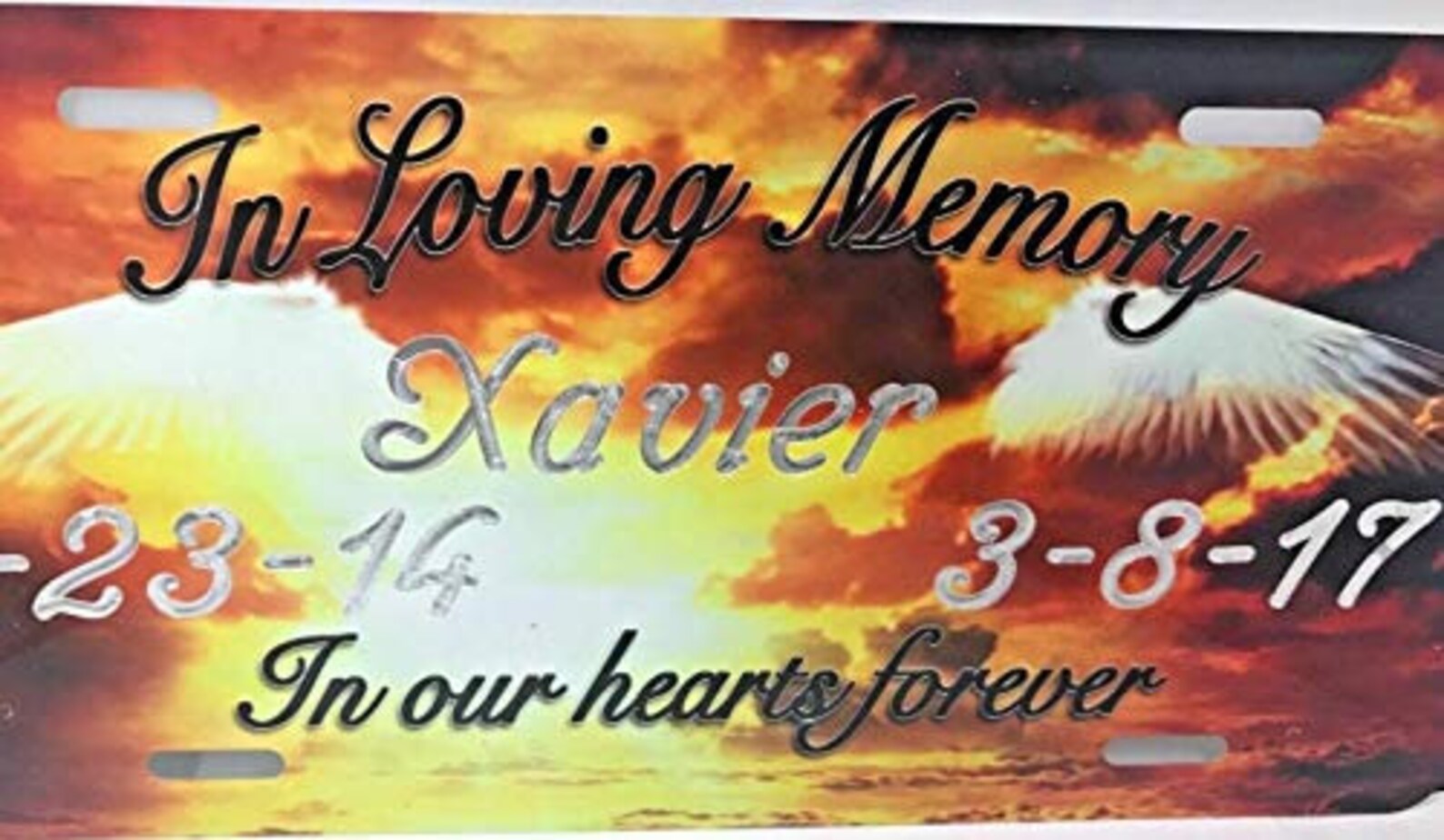 In Loving Memory R.I.P Personalized Custom License Vanity - Etsy