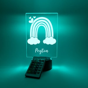 Custom Personalized Picture LED 16 Color Light up Lamp Stand - Etsy