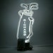 Golf Bag & Clubs Night Light up Table Lamp Golf Club Desk Sports LED ...