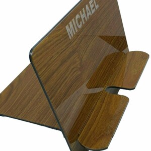 Tablet iPad Holder Stand Custom Desktop Organizer Personalized Free ...