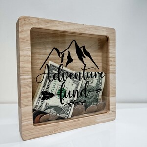 Personalized Wooden Money Box for Men, Custom Money Box, Family Couples ...