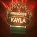 Princess Crown Night Light Multi Color Personalized LED Wall - Etsy