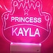 Princess Crown Night Light Multi Color Personalized LED Wall - Etsy