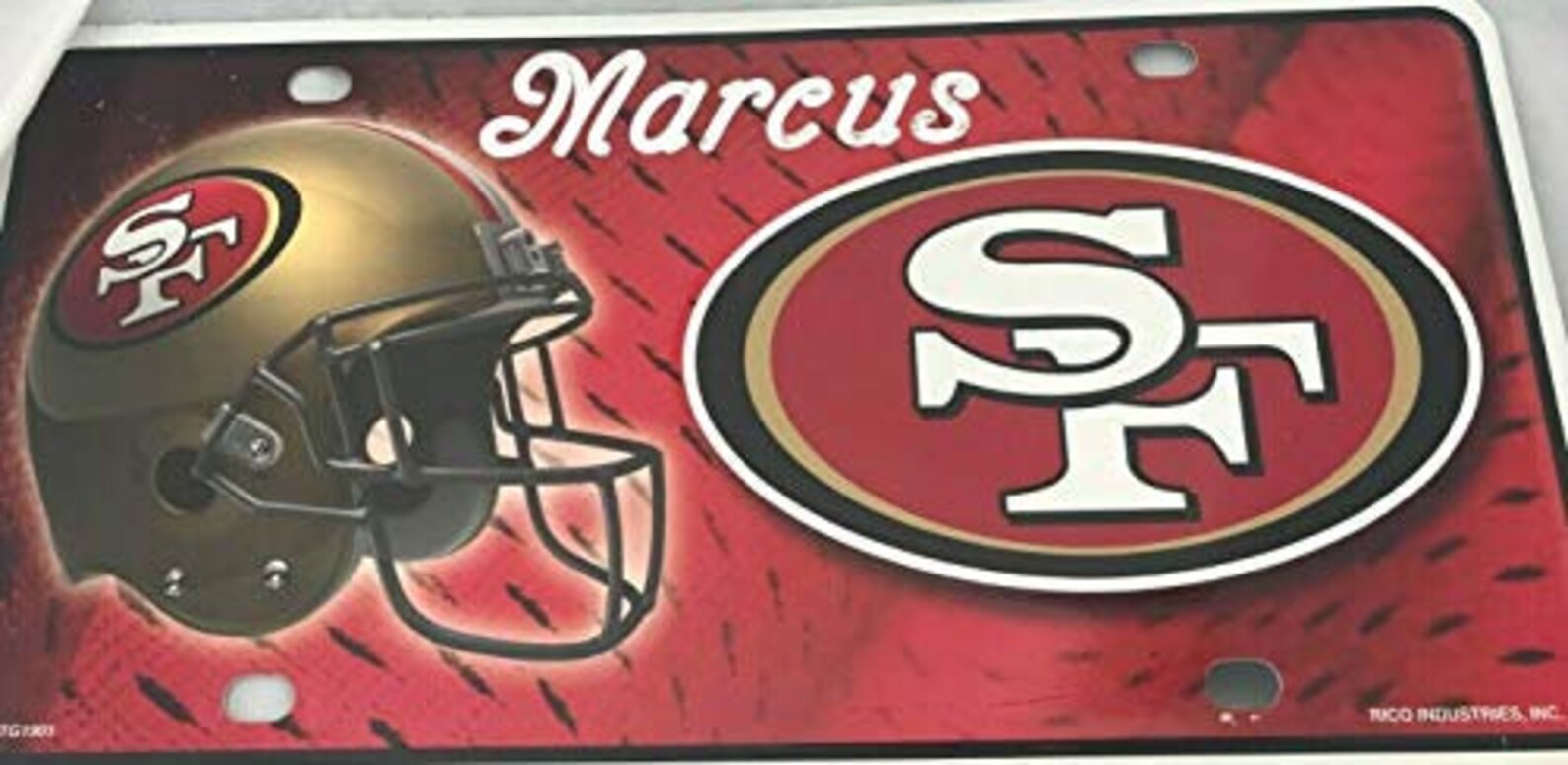 San Francisco SF 49ers Football Personalized Custom License - Etsy