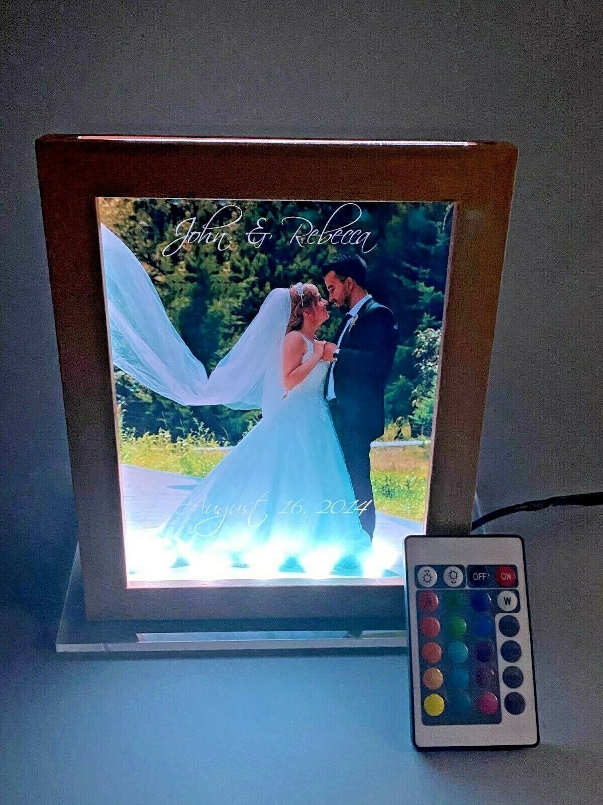 Large Custom Free Standing Picture Photo Frame With Your Photo UV ...