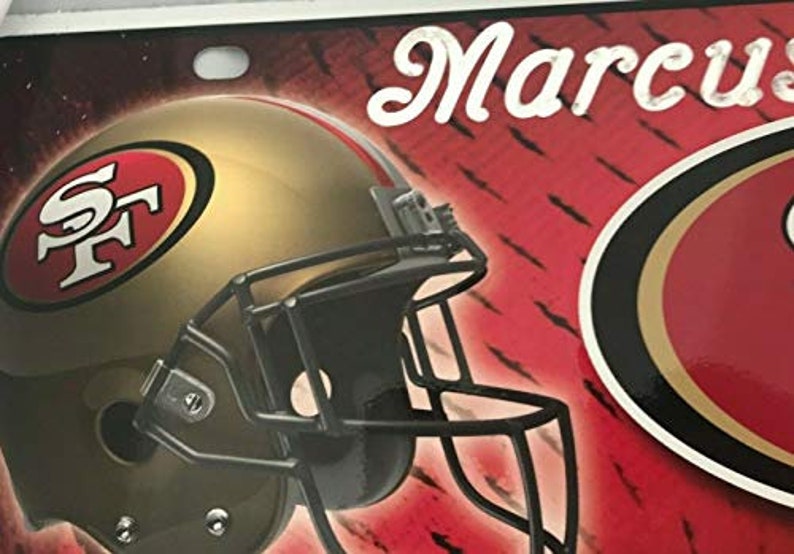 San Francisco SF 49ers Football Personalized Custom License - Etsy