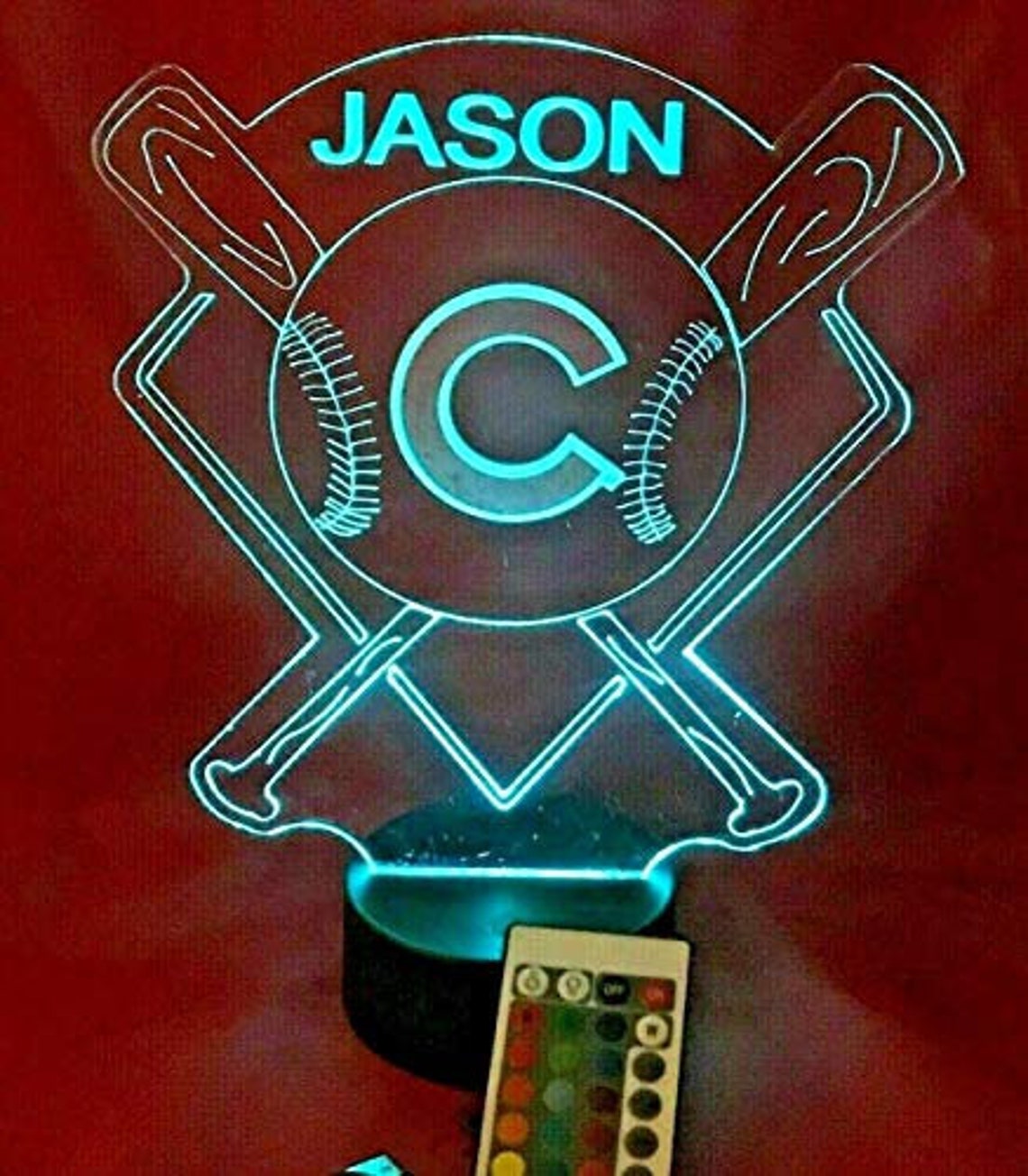 Chicago Cubs Night Light up Table Lamp Baseball Stadium Sports | Etsy