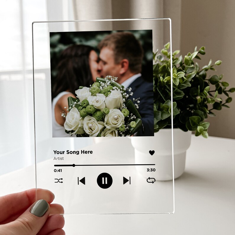 Custom Personalized Photo Song Framed Lyrics Music Album Cover - Etsy