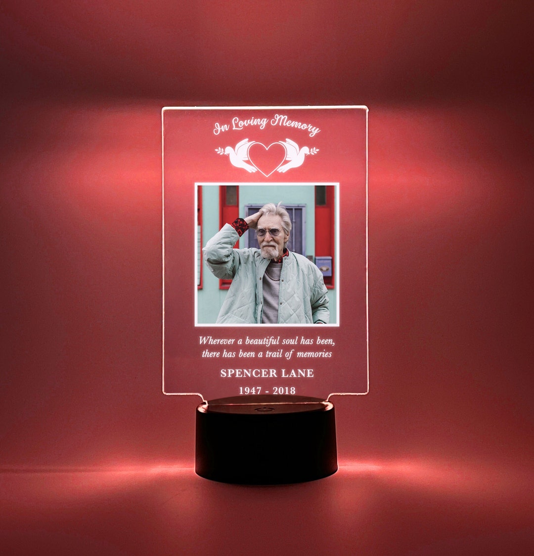 Personalized Unique Sympathy Gifts for Loss Custom in Loving Memory ...