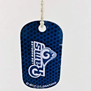 Los Angeles LA Rams Football Dog Tag Chain Personalized Custom Name ...
