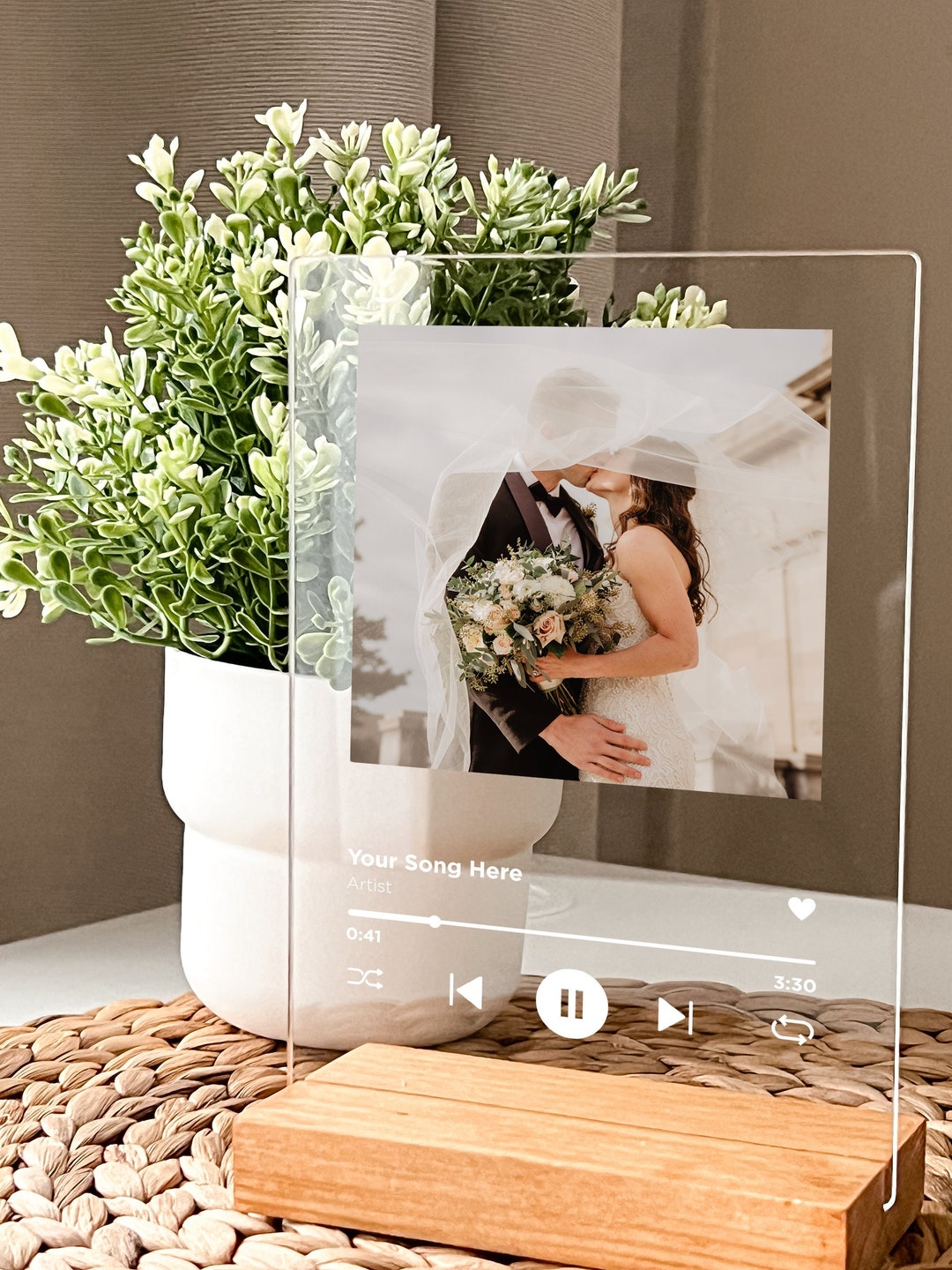 Custom Personalized Photo Song Framed Lyrics Music Album Cover Picture ...