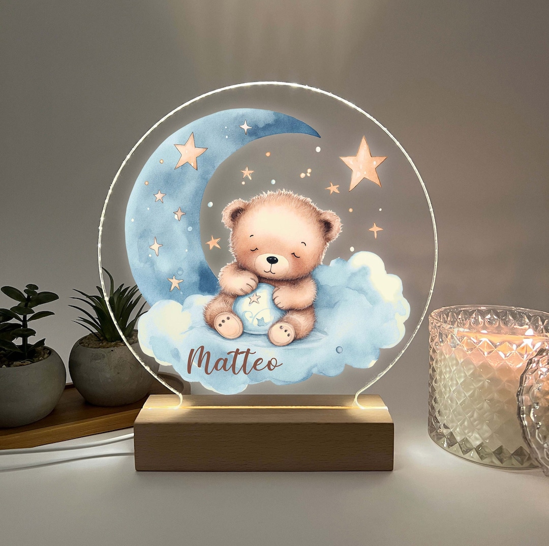 Teddy Bear Night Light, Night Light for Kids Room, Nursery Night Light ...