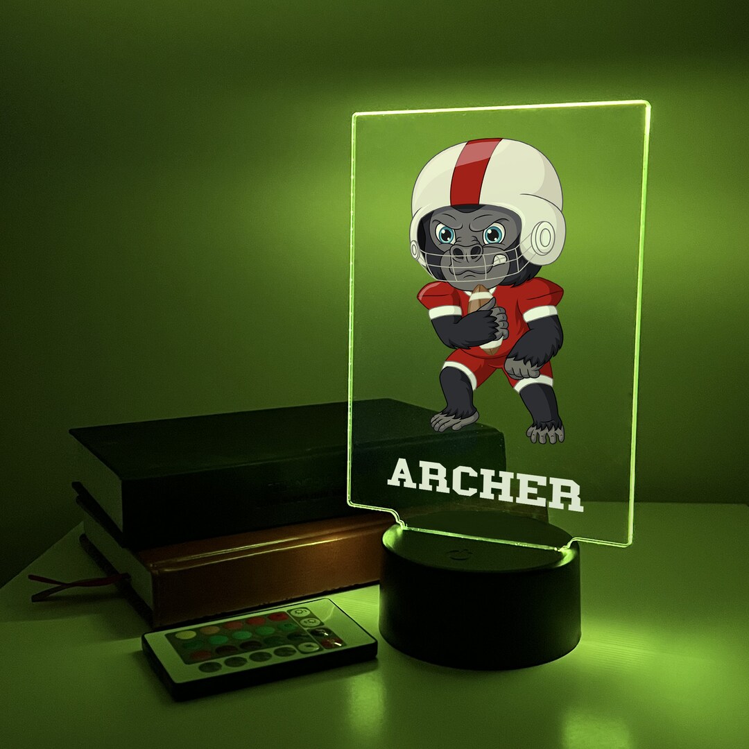 Custom Personalized 16 Color LED Animal Athlete Design Choice Sports ...
