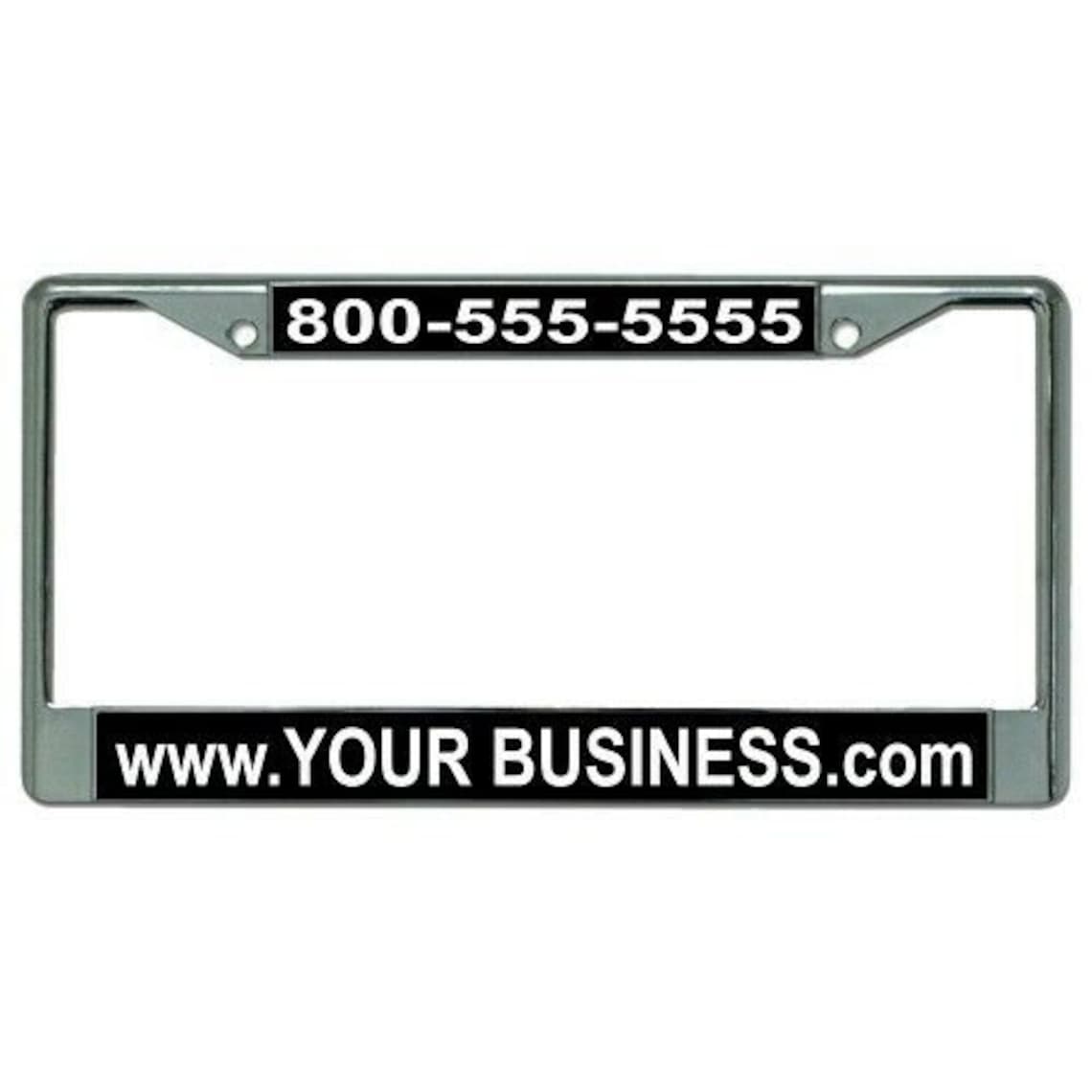 Chrome License Plate Frame Metal Custom Personalized Engraved - Etsy