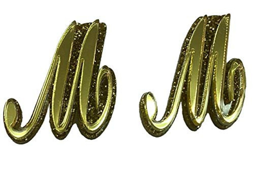 Personalized Custom Diamond Glitter Look Post Stud Earrings Script ...