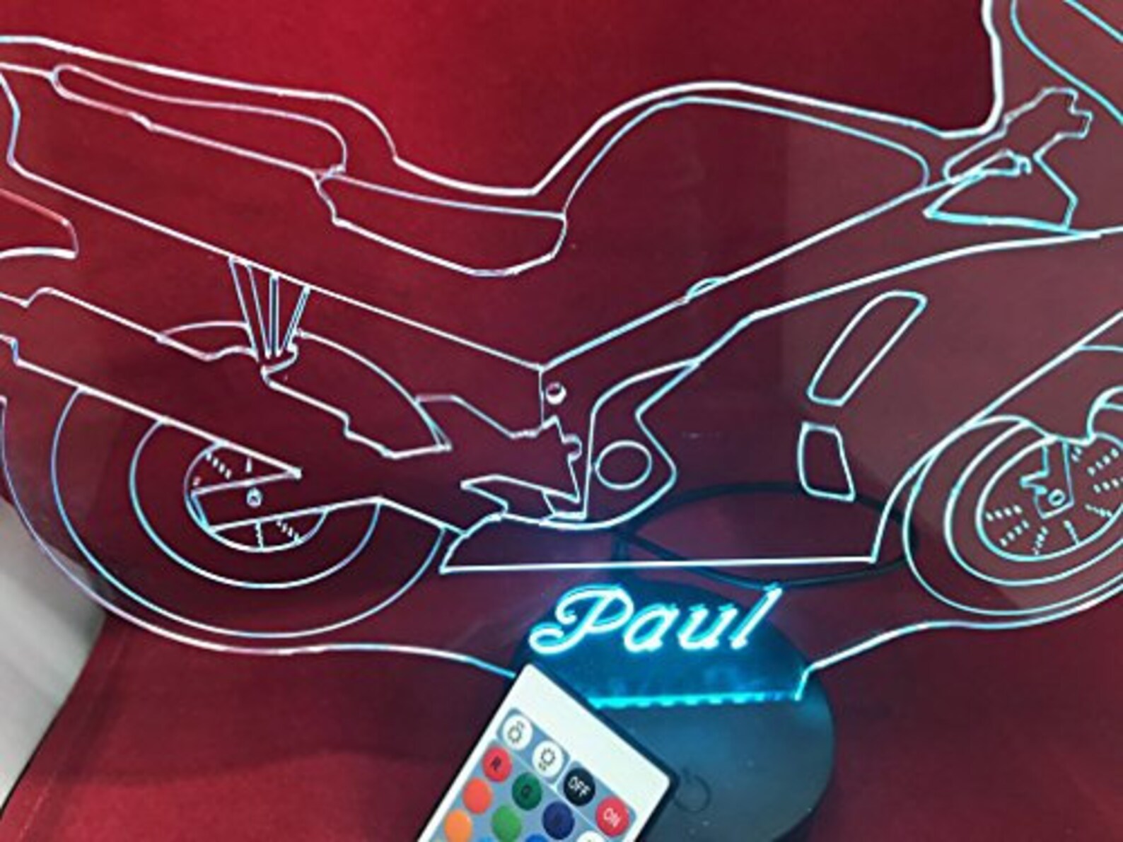 Motorcycle Bike Cycle Night Light Up Table Desk Lamp LED | Etsy