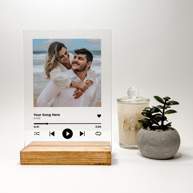 Custom Personalized Photo Song Framed Lyrics Music Album Cover - Etsy