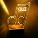 Music Notes Night Light Multi Color Personalized LED Wall - Etsy