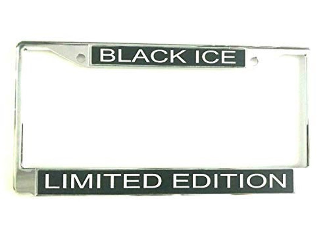 Chrome License Plate Frame Metal Custom Personalized Engraved ...