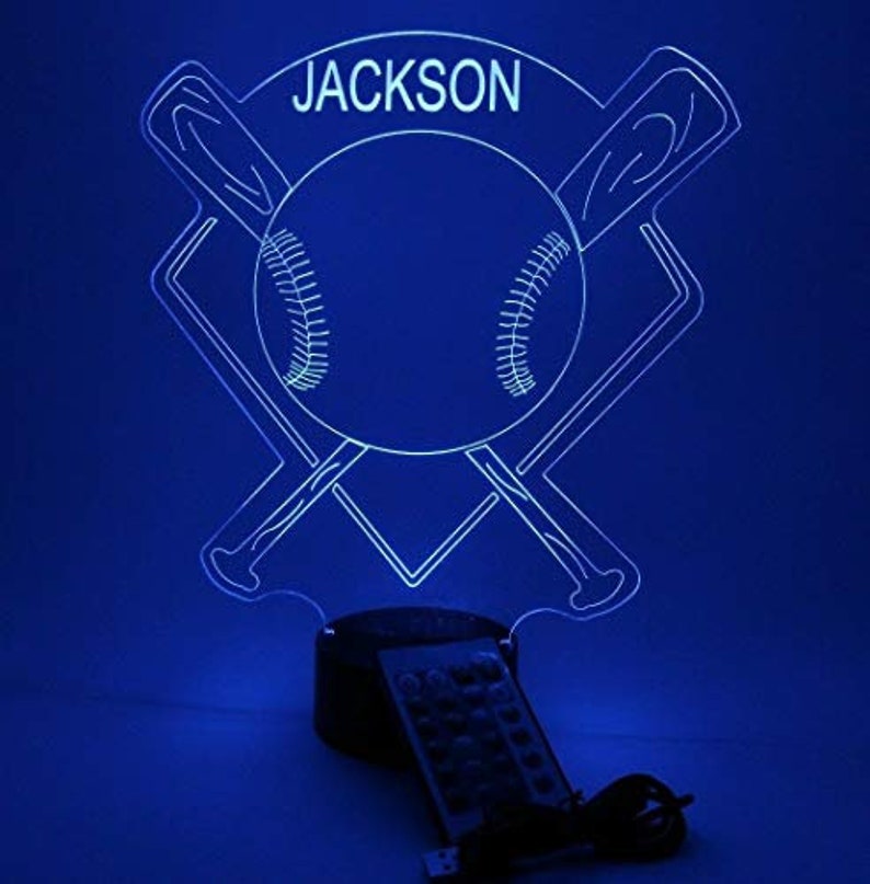 Baseball Stadium Bats Ball Sports Player Fan Team Custom Name Room ...