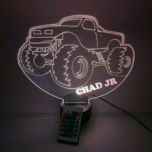 Monster Truck 4x4 Offroad Night Light up Table Desk Lamp LED ...