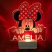 Minnie Mouse Night Light Multi Color Personalized LED Wall - Etsy