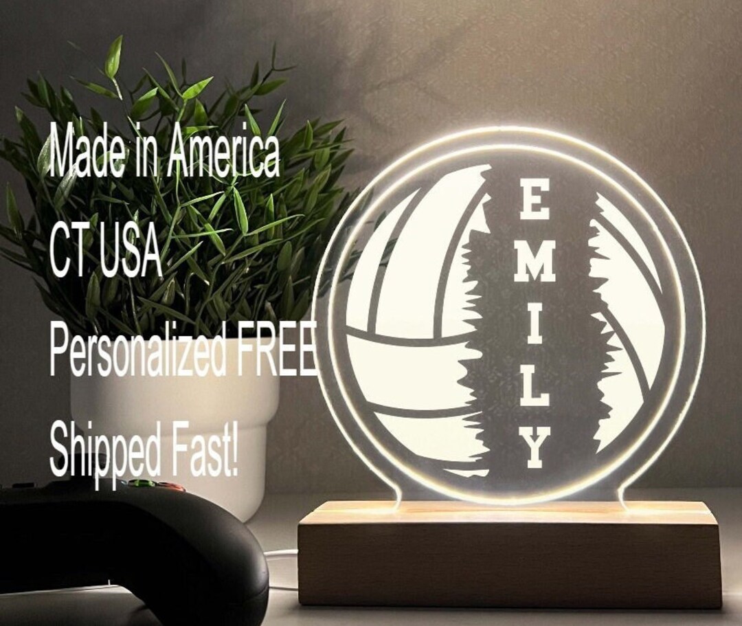 Personalize Free | Volleyball 3D Night Light | Gift for Volleyball ...