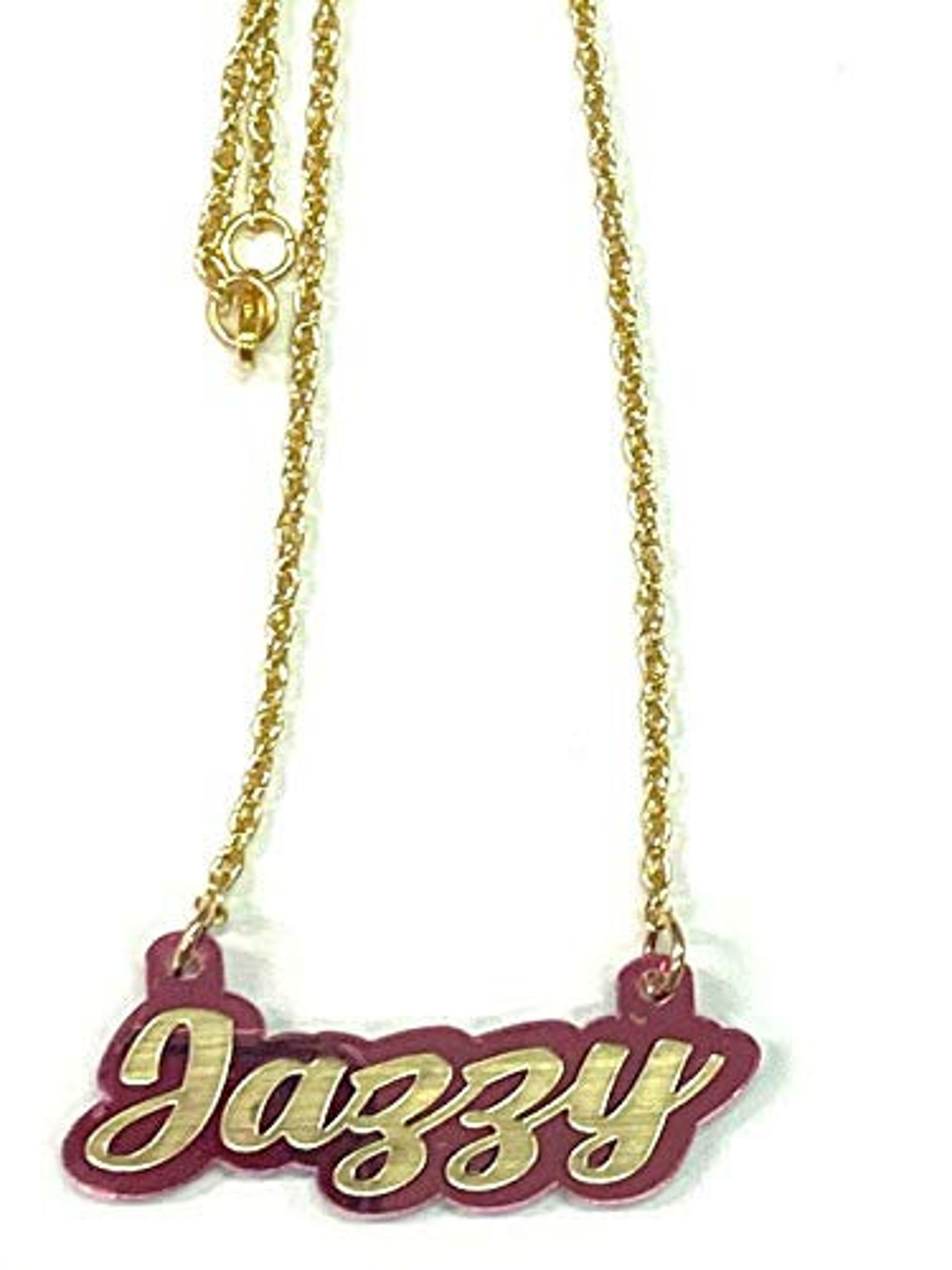 Personalized Name Plate Custom Name Necklace Nameplate Chain | Etsy