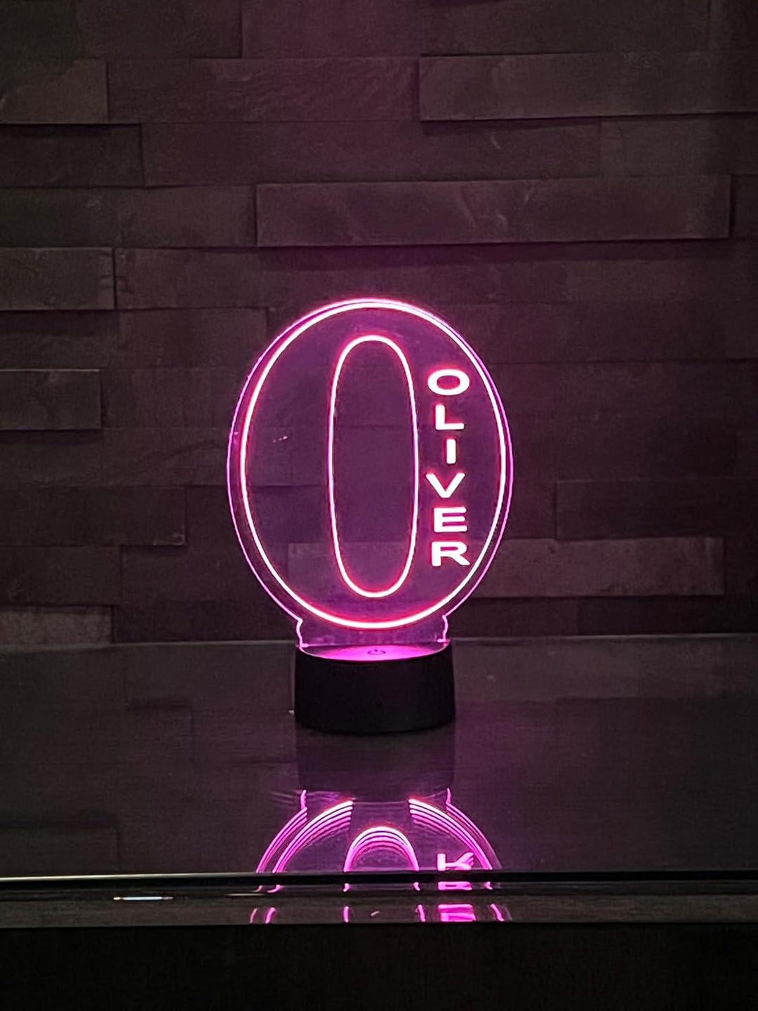 Free Personalized 16 Colors LED Night Light up Lamp | Monogram Any ...